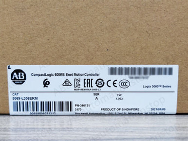 Ab 5069-L306Erm Ser A Compactlogix 600Kb Enet Motion Controller New ...