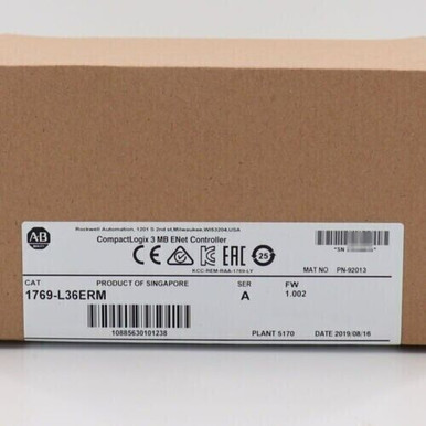 New Factory Sealed 1769-L36Erm Ab Ser A Compactlogix 3Mb Motion ...