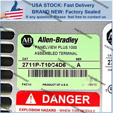 Allen-Bradley 2711P-T10C4D6 Panel-View Plus 1000 Oit / Hmi Ser A 1Pc ...