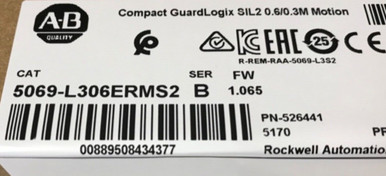 5069-L306Erms2 B Safetyplc Controller Compact Guardlogix, Nib Sealed ...