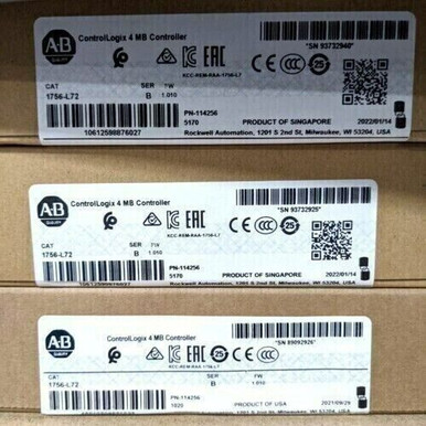 New Factory Sealed Ab 1756-L72 Ser B Plc Guardlogix 5573 Controller 4Mb ...