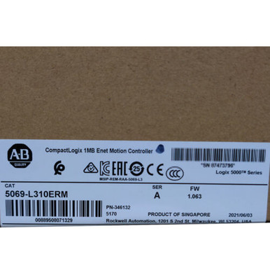 New Ab 5069-L310Erm Compactlogix Ethernet/Ip Motion Controller 5069 ...