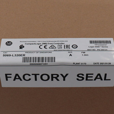 Allen-Bradley 5069-L320Er /A Compactlogix 2Mb Enet Controller New ...