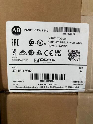 2713P-T7Wd1 Compact Panelview 5310 7'''' Wide Graphic Terminal Module ...