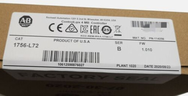 Original New Allen Bradley 1756-L72 Logix5572 Processor 4Mb - SPW ...