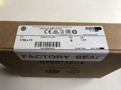 Ab Controllogix Logix5573 Processor 1756-L73 New Factory Sealed - SPW ...