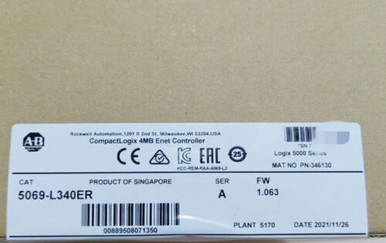 New Sealed 5069-L340Er Allen Bradley Compactlogix 5380 Controller - SPW ...