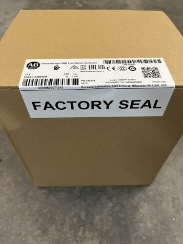 New Factory Sealed Ab 5069-L330Erm Compactlogix 5380 3Mb Enet Motion ...