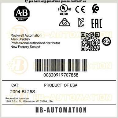 2094-Bl25S Allen Bradley Kinetix Line Interface Module #Zypl - SPW ...