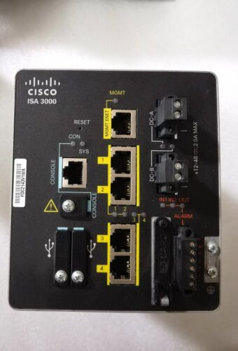 Cisco Industrial Security Appliance 3000 - Switch (Isa-3000-4C-K9)Tested