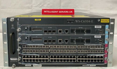 Cisco Catalyst 6504-E 2X Vs-Sup2T-10G Fully Configurable Network Switch