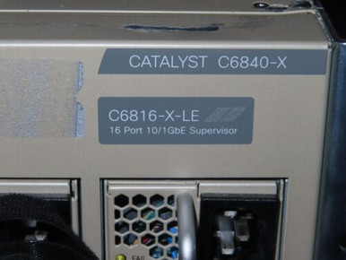 Cisco C6816-X-Le 6880-X Chassis 16 Port 10/1 Gbe Supervisor