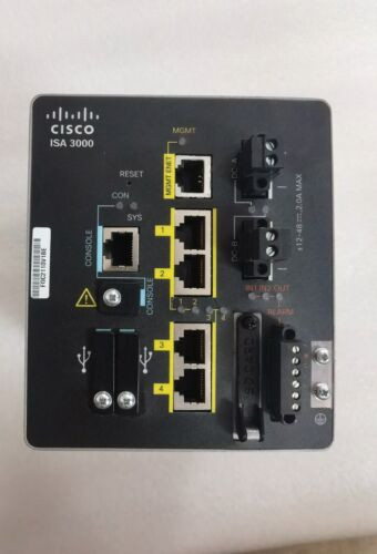 Cisco Isa-3000-4C-K9=V04 Industrial Security Appliance 3000 Tested