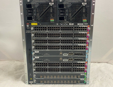 Cisco Catalyst Ws-C4510R+E 6X Ws-X4748-Upoe+E 2X Ws-X4712-Sfp+E Switch ...