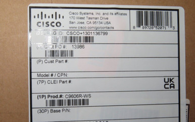 Cisco C9606R Catalyst 9600 Series Switch Chassis 6-Slot
