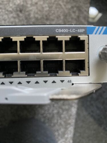 Cisco C9400-Lc-48P 48 Port Gigabit Poe+ Line Card