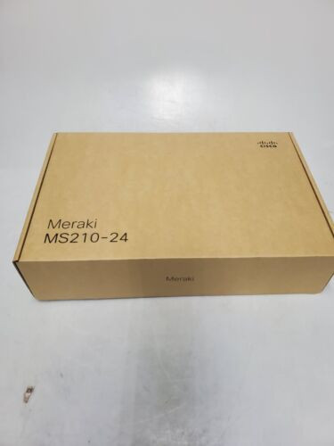 Cisco Meraki Ms210-24P-Hw 24-Port Poe Ethernet Switch Unclaimed New In Box!