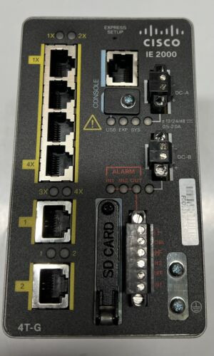 Cisco Industrial Ethernet 2000 Series Switch - Black (Ie-2000-4T-G-B)