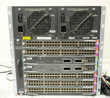Cisco Ws-C4507R-E Chassis, W/2 X Ws-X45-Sup6L-E & 5 X Ws-X4648-Rj45V+E ...