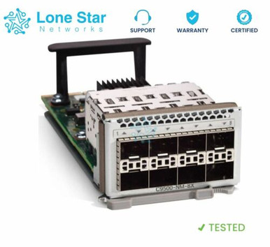 Cisco C9500-Nm-8X Network Module 8-Port 1/10 Gigabit Sfp/Sfp+ 9500 Series