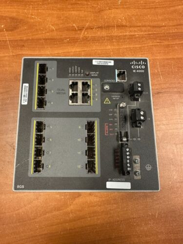 Cisco Ie-4000-8Gs4G-E V01 Industrial Ethernet 4000 Series Switch