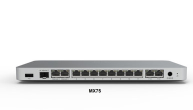 Cisco Meraki Mx75 Cloud Managed Firewall, Silver 10X Gigabit Ethernet 1 ...