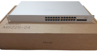 Cisco Meraki 24-Port Access Ms225-24-Hw Cloud-Managed Stackable Switch ...
