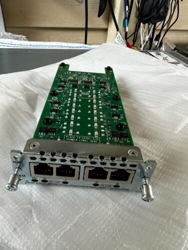 Lot Of 10 Cisco Nim-4E/M 4Port Analog Voice Network Interface Card