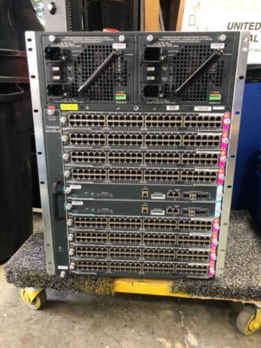 Cisco Catalyst Ws-C4510R+E Chassis Ipbase 2X Ws-X45-Sup7-E & 8X Ws ...