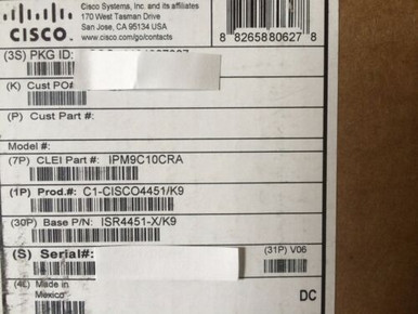 New Cisco Isr4451-X/K9 W/ Dual Pwr-4450-Ac, Nim-4Mft-T1/E1, Pvdm4-64 ...