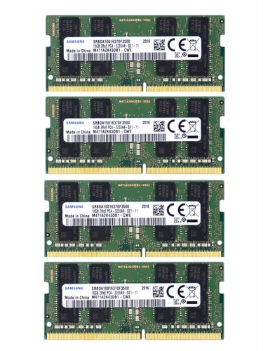 Samsung 64GB 4X16GB DDR4 3200MHz PC4-25600 CL22 260-Pin Sodimm Laptop ...