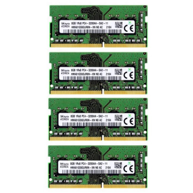 New Hynix 32GB 4X8GB DDR4 3200MHz PC4-25600 1RX8 SODIMM Memory Ram ...