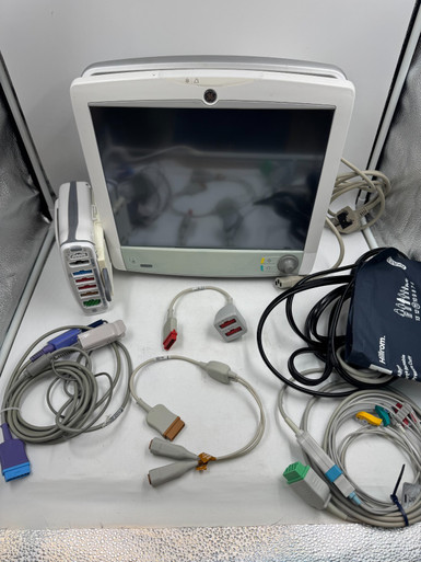 GE Carescape B650 Monitor touchscreen PDM Anesthesia Care 2 ECG SPO2 NIBP
