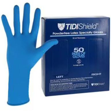 New TIDI Blue Latex Gloves (1000/Case) Please see details in description