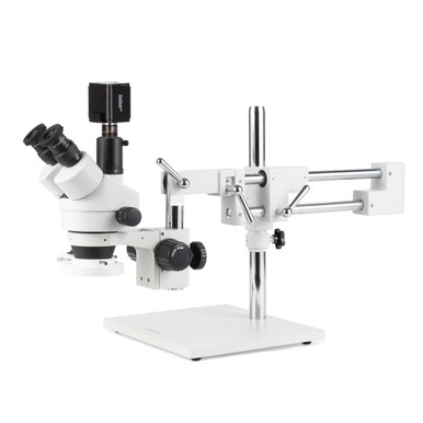 New AmScope 3.5-90 Trinocular StereoFluorescent Microscope Backlit