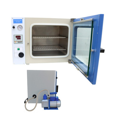 New 110V 1.9Cu ft Vacuum Drying Oven Lab Heating Box with 7CFM 110V Vacuum