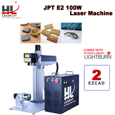 New JPT E2 100W Mopa M7 Fiber Laser Marking Machine with Accessories Color