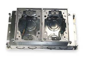 Hubbell Wiring Device-Kellems Ba2422 Floor Box,2-Gang Rectangular,Steel ...