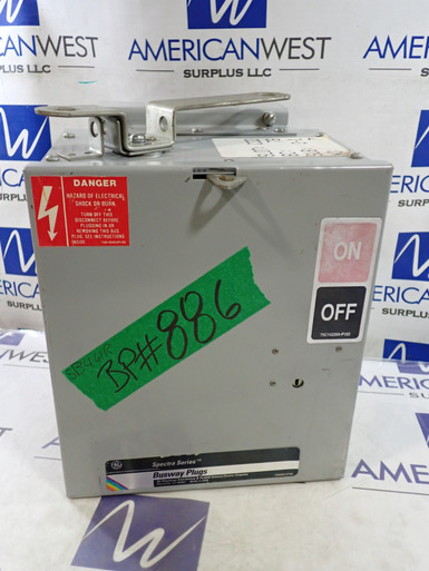 Sb461r Ge 30 Amp 600v Fusible Spectra Busway Switch Bus Plug 3p 4 Wire ...