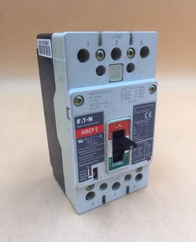 Houston Stock Eaton Hmcpe050K2C Type Hmcp 50 Amp 480V Refurbish Free 2 ...