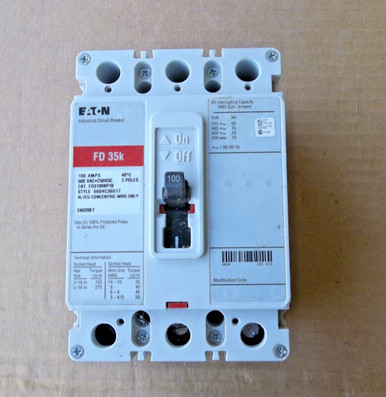 Eaton Fd3100 Circuit Breaker 9 1 4A Na