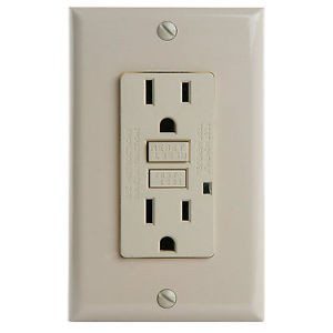 Designers Edge 15A Gfci Duplex Ivory Receptacle W/ Led Indicator, 30 ...