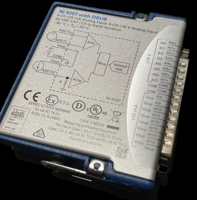 New National Instruments Ni 9207 Cdaq Analog Input Module, Voltage