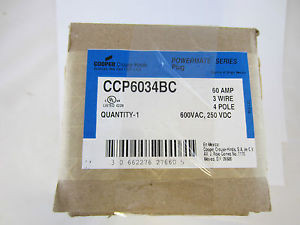 Crouse Hinds Ccp6034Bc New Style Replaces Apj6485 60 Amp Plug 3W 4P ...