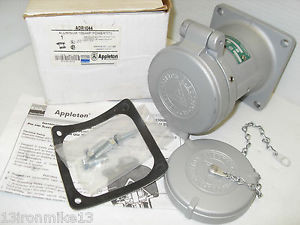 New Appleton Adr1044 Powertite 100-Amp Receptacle 100A 600V 4W 4P ...