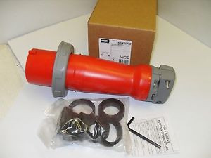 New Hubbell Hbl4100P7W 100-Amp Pin&Sleeve Plug 4100P7W 100A 480V 3P 4W ...