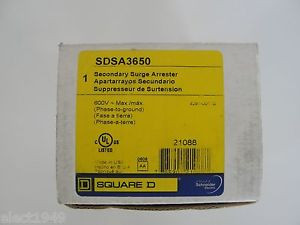 SDSA3650 SQUARE D SECONDARY SURGE ARRESTER 3PH 600V FOR GROUNDED ...