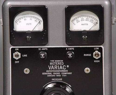 Us Made General Radio W10Mt3W 0-140 Volt @ 0-1500 Watt Dual Metered ...