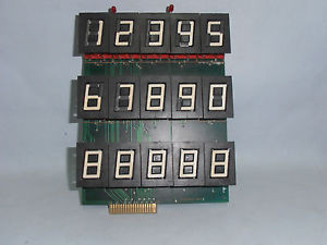 15 X Electro Mechanical Vane Display 7 Segment Indicator Coils + Board ...