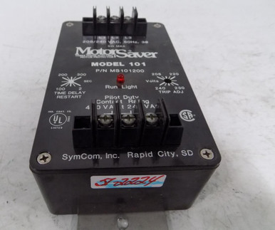 MOTOR SAVER 3 PH VOLTAGE MONITOR # 101 , P/N MS101200 , 240 VAC New ...